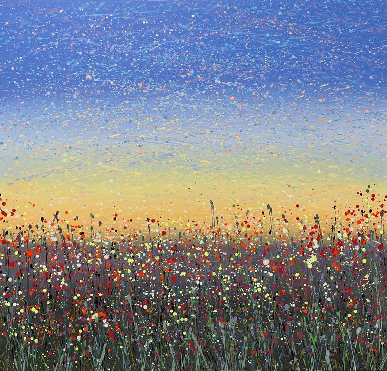 Field with flowers 61 Painting by Ivan Didovodiuk | Saatchi Art