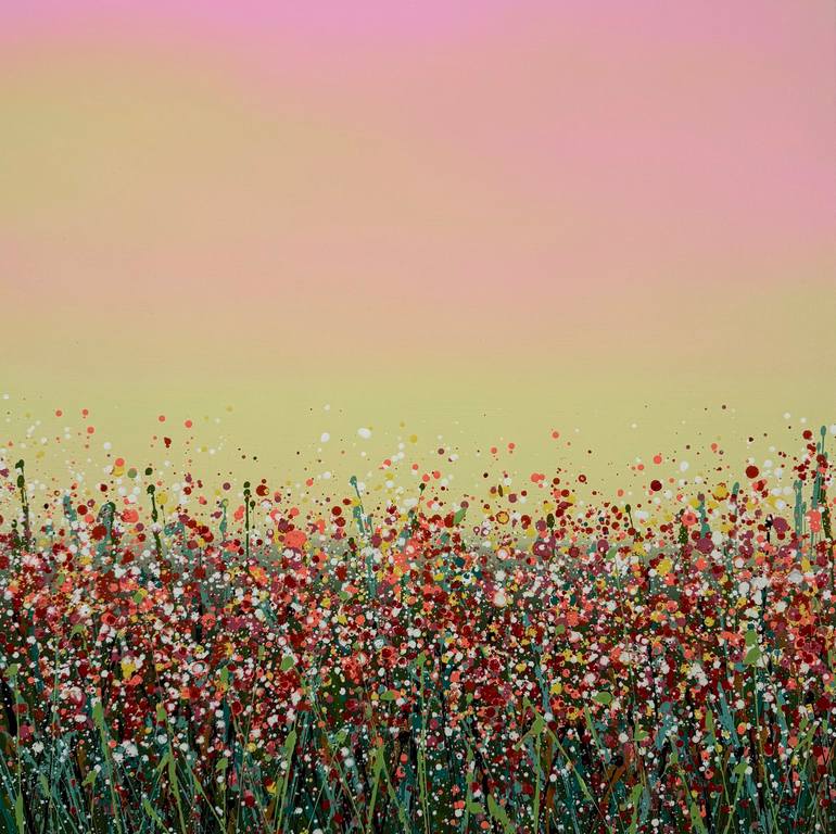 Field with flowers 115 Painting by Ivan Didovodiuk | Saatchi Art