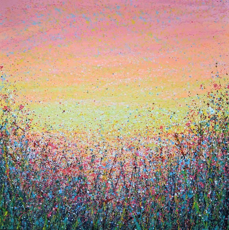 Pink field Painting by Ivan Didovodiuk | Saatchi Art