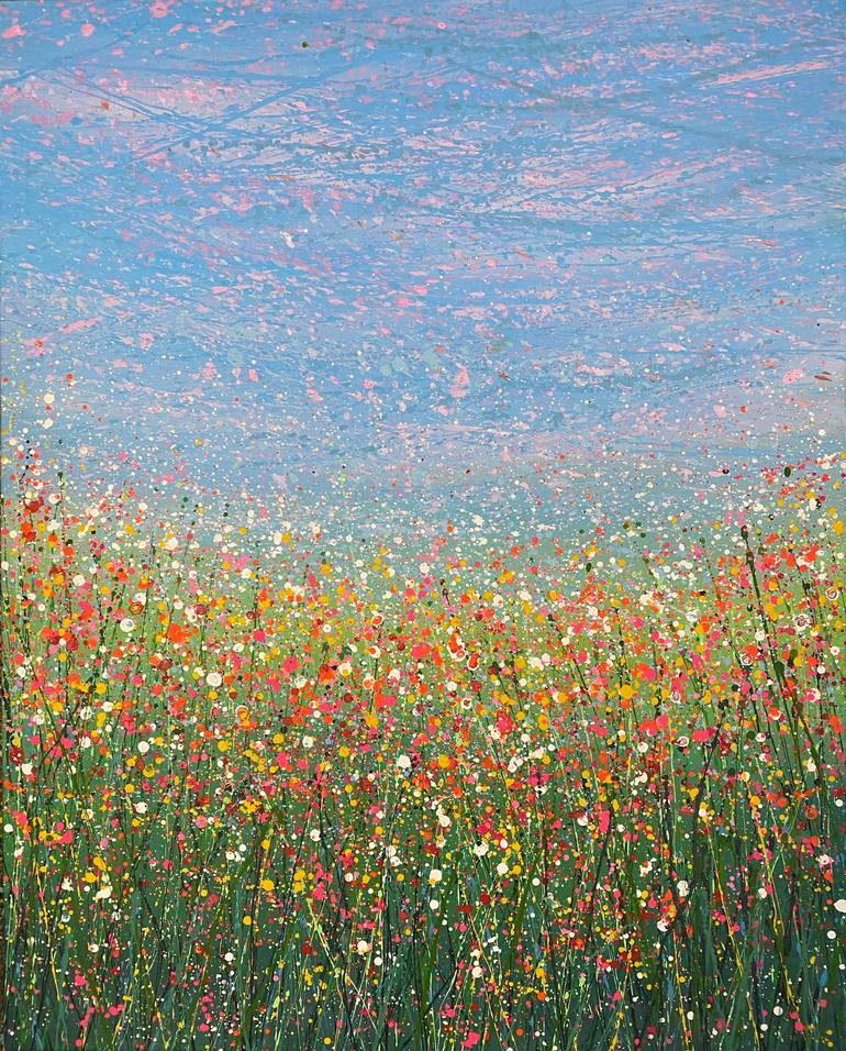Field with flowers 17 Painting by Ivan Didovodiuk | Saatchi Art