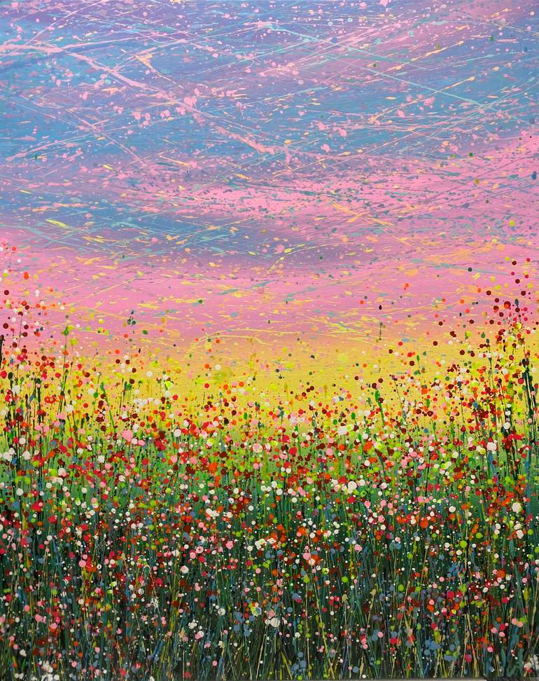 Field with flowers 31 Painting by Ivan Didovodiuk | Saatchi Art