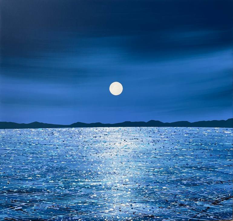 Evening on the Black Sea Painting by Ivan Didovodiuk | Saatchi Art