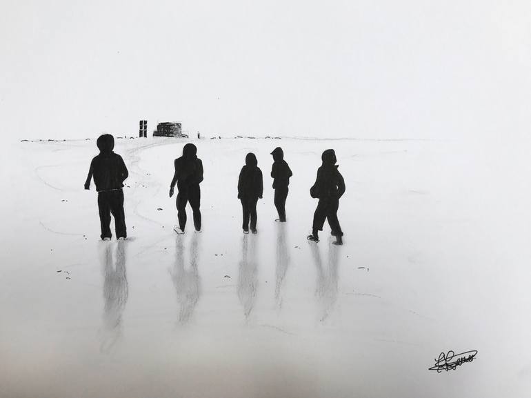 Morning Stroll Drawing by Gemma Garner | Saatchi Art