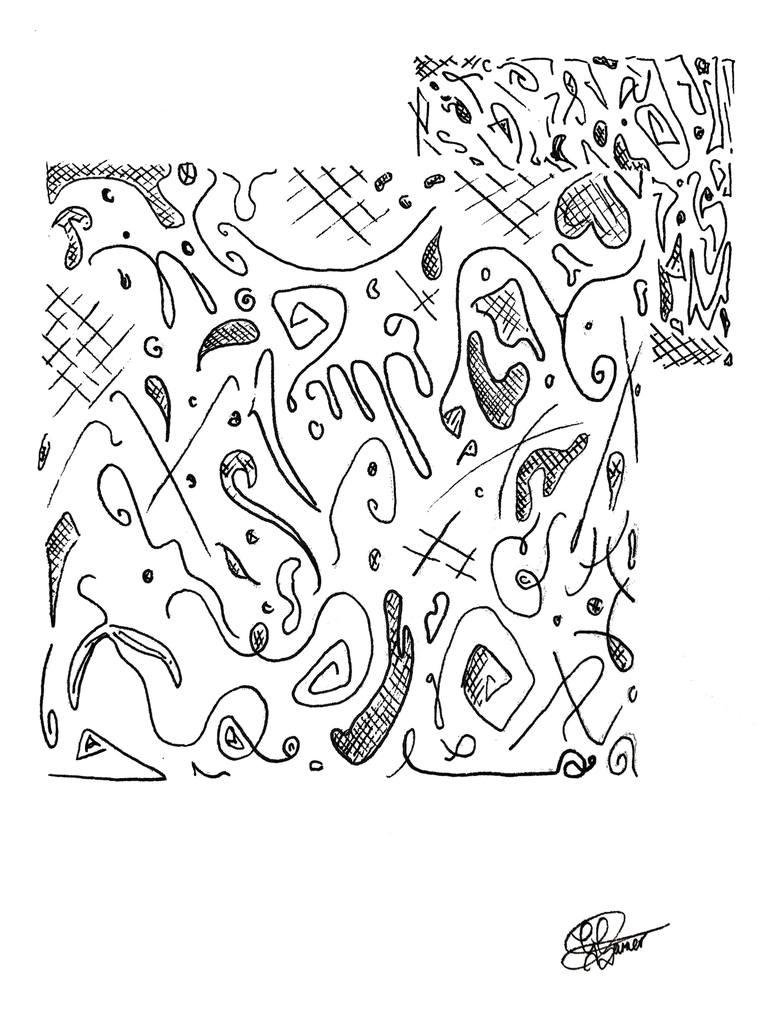 Tangled Pathways Drawing by Gemma Garner | Saatchi Art