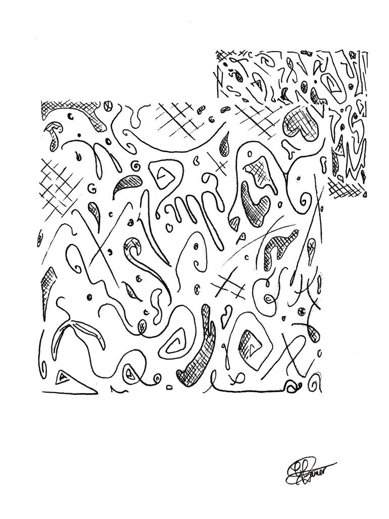 Tangled Pathways Drawing by Gemma Garner | Saatchi Art