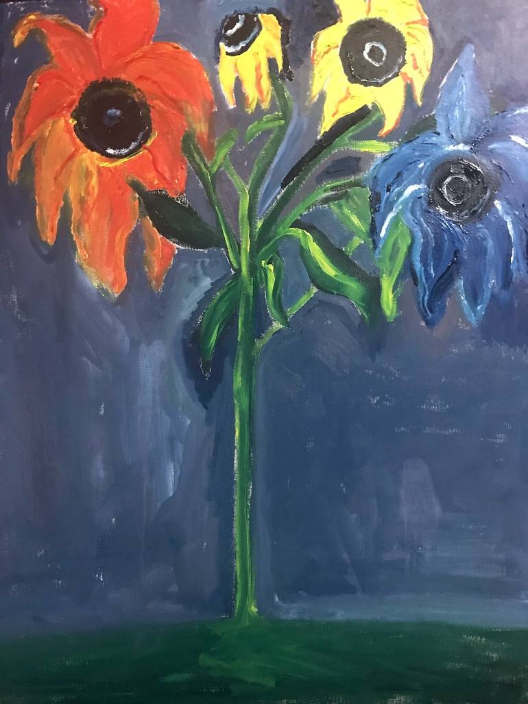 Van Gogh Called..... Painting by Julie Mullen | Saatchi Art