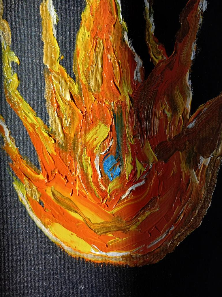 My Burning Eye Painting by Julie Mullen | Saatchi Art