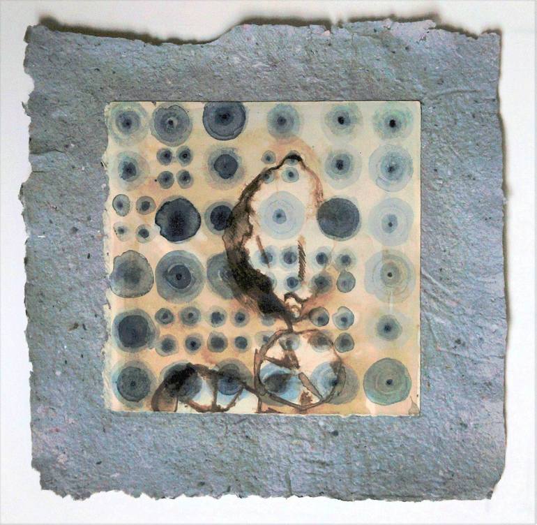 Blue Circles I Painting by Anna Jannack | Saatchi Art