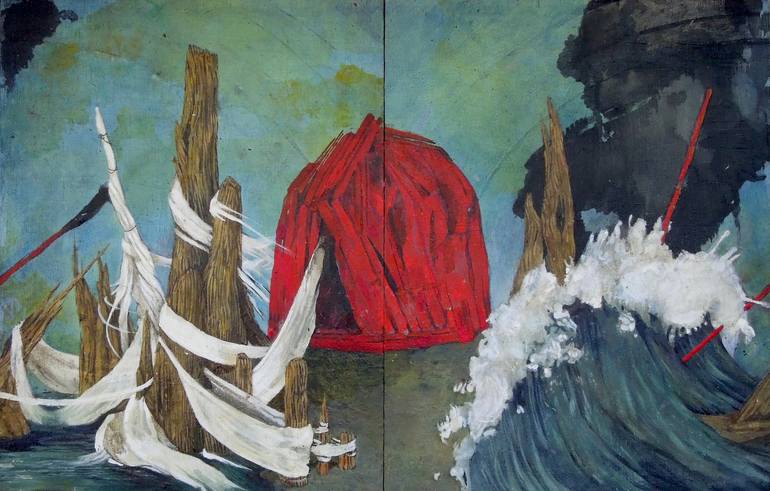 Shelter From The Storm Painting by Isabel Crowder | Saatchi Art