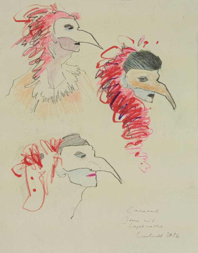 Carneval Drawing by Peter Schulz Leonhardt | Saatchi Art