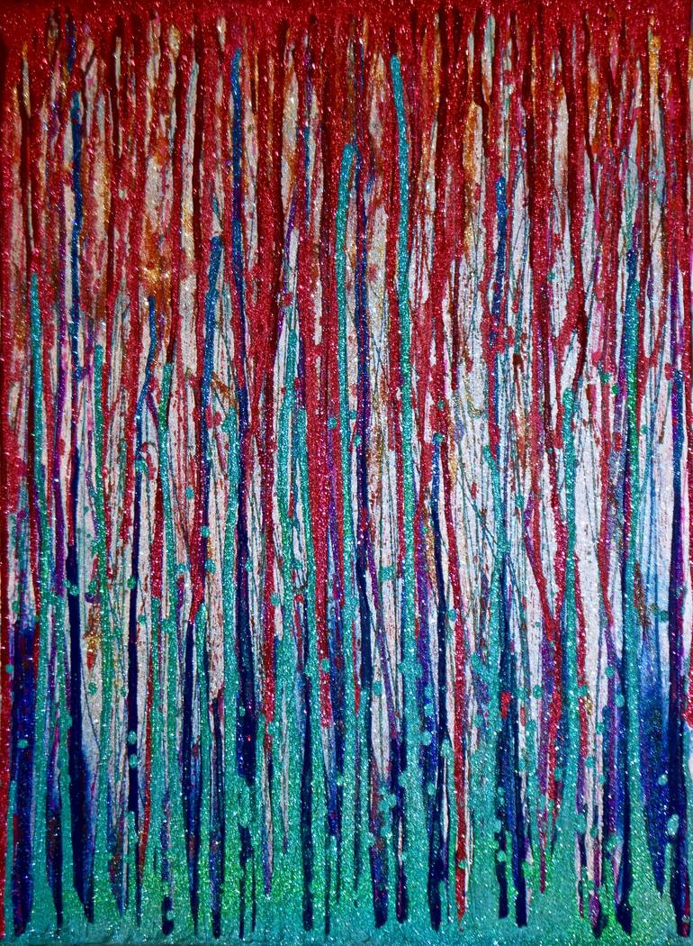 Passion Descending Painting by Annette Smart | Saatchi Art