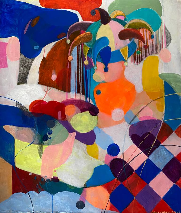 “Funny hat” Painting by Dana Andreea Coatu | Saatchi Art United Kingdom