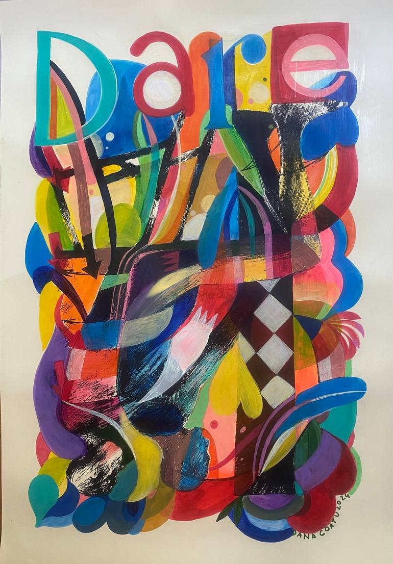 “Dare” Painting by Dana Andreea Coatu | Saatchi Art