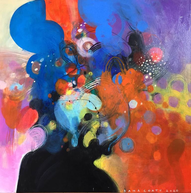 “Woman with hat” Painting by Dana Andreea Coatu | Saatchi Art