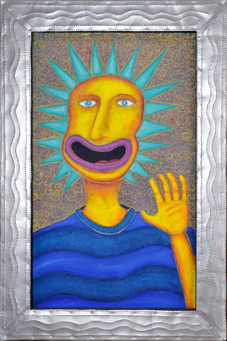 The Greeter - Male Painting by Alex Bennett | Saatchi Art