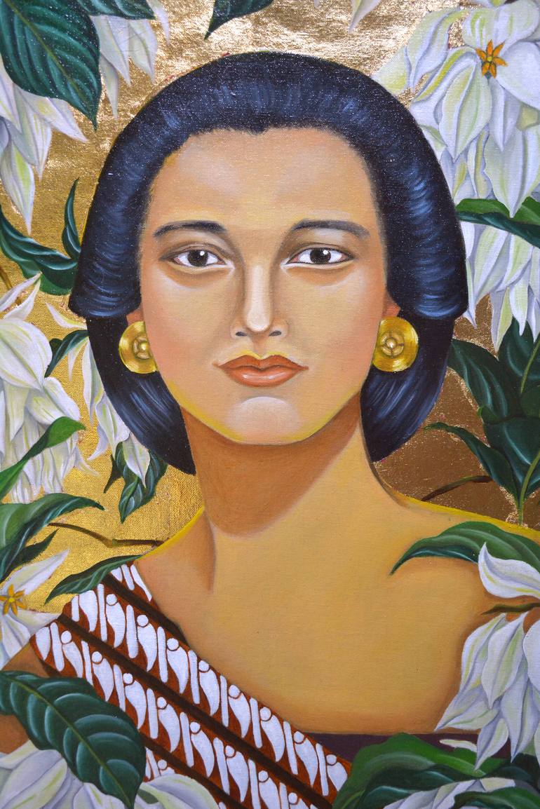 Javanese girl Painting by jessica constantin | Saatchi Art
