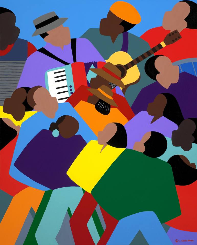Zydeco Painting by Synthia SAINT JAMES | Saatchi Art