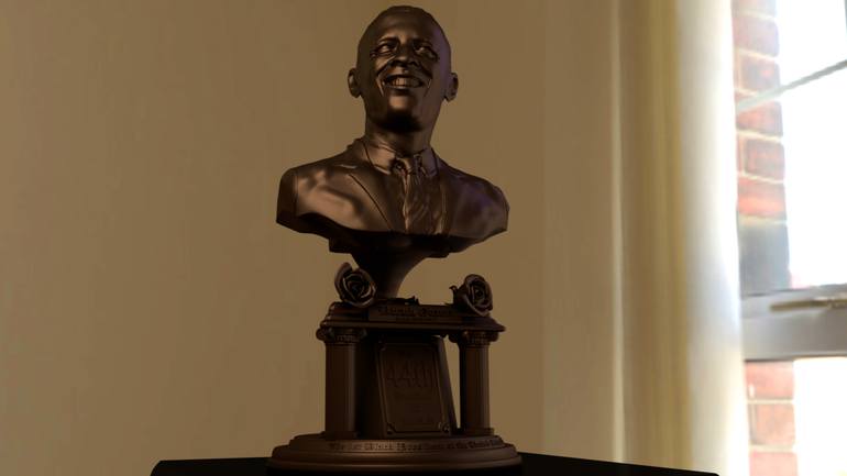 Head Bust of Former President Barack Obama Sculpture by Walter Ford ...