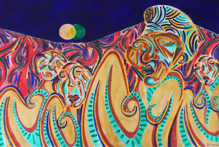 Meditations Painting by Stu Morris | Saatchi Art