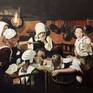 Chease eaters Painting by Audrey Chenko | Saatchi Art
