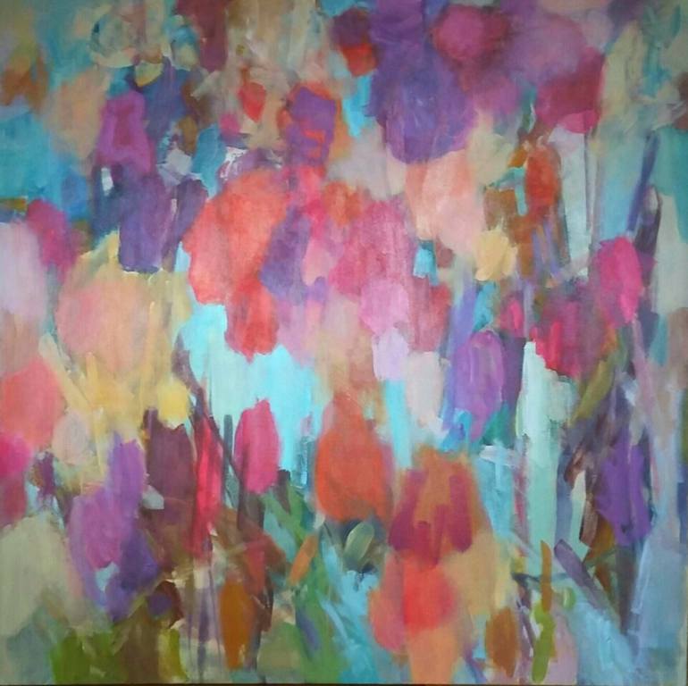 Garden Gate Painting by Becky Fixter | Saatchi Art
