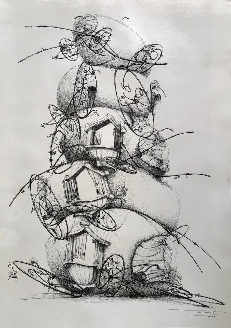 SERIE VITALES,ORIGINAL ARTWORK MIXED MEDIA ON CARDBOARD. Drawing by ...