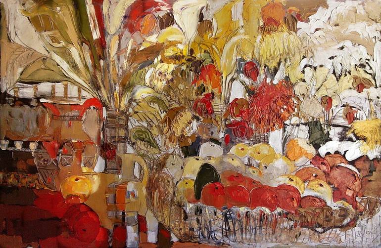 Floral in the Sun Painting by Stela Filip | Saatchi Art