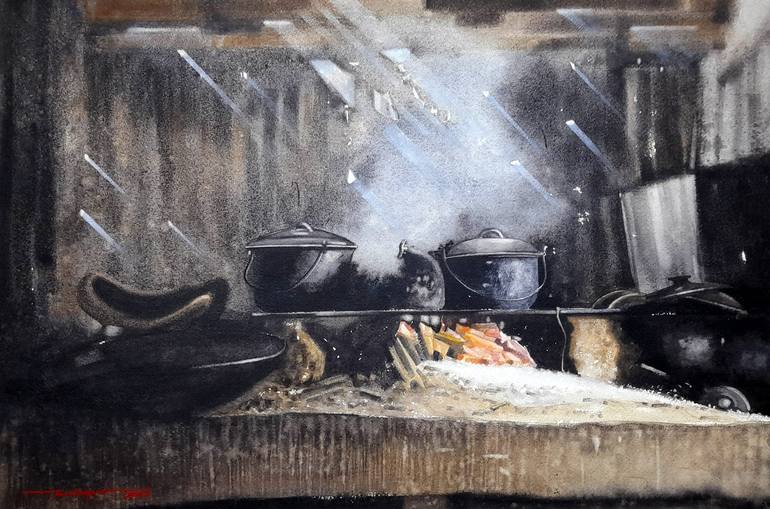 Abuhan Painting by Gieward Hulagno | Saatchi Art