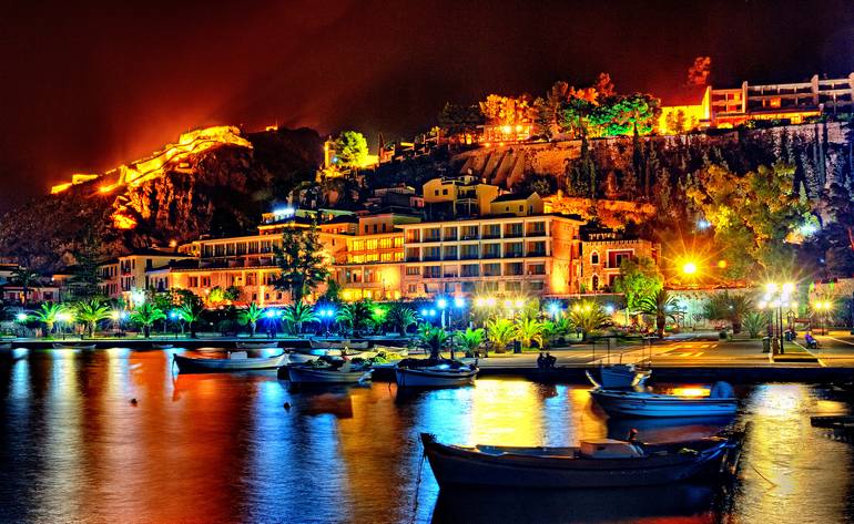 Nafplio at Night - Limited Edition 1 of 5 Photography by Spyridon ...
