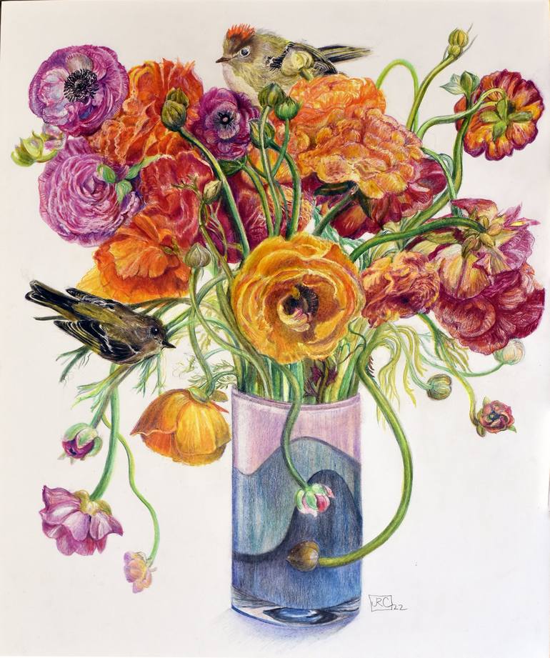 Hide and Seek Drawing by Jan Ruby-Crystal | Saatchi Art