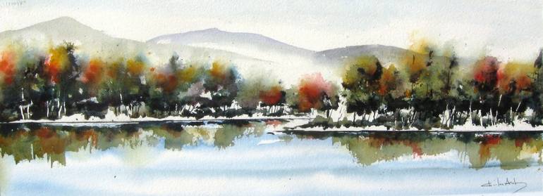 September In New Mexico - Original Watercolor Painting Painting by ...