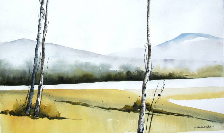 Mountain Meadow Painting by Charles Ash | Saatchi Art