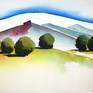 Valles Arroyo - Original Watercolor Painting Painting by Charles Ash ...