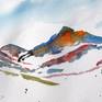 Colors Of The Rockies - Original WatercolorPainting Painting by Charles ...