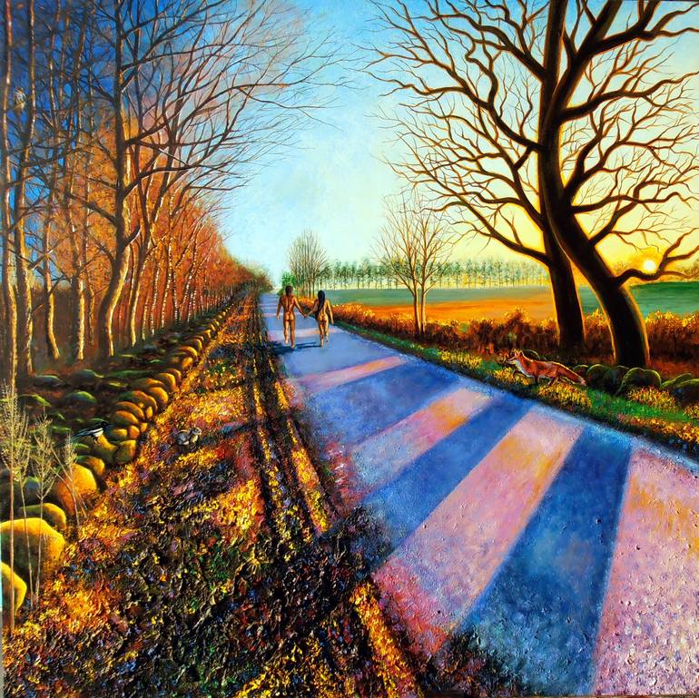 La marche du monde Painting by | Saatchi Art