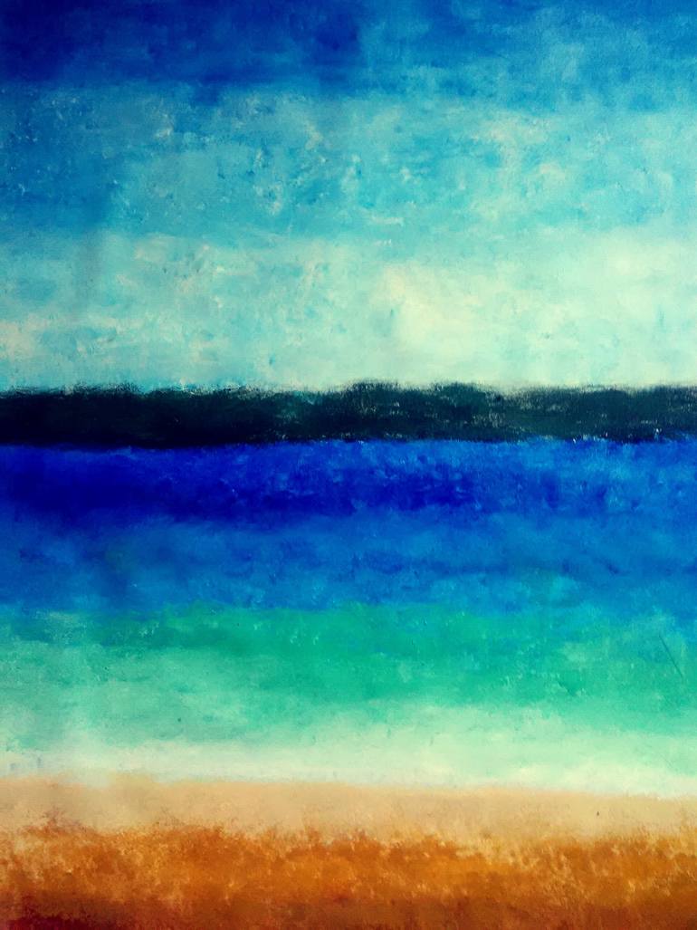 DISTANT SHORE Painting by Premila Singh | Saatchi Art