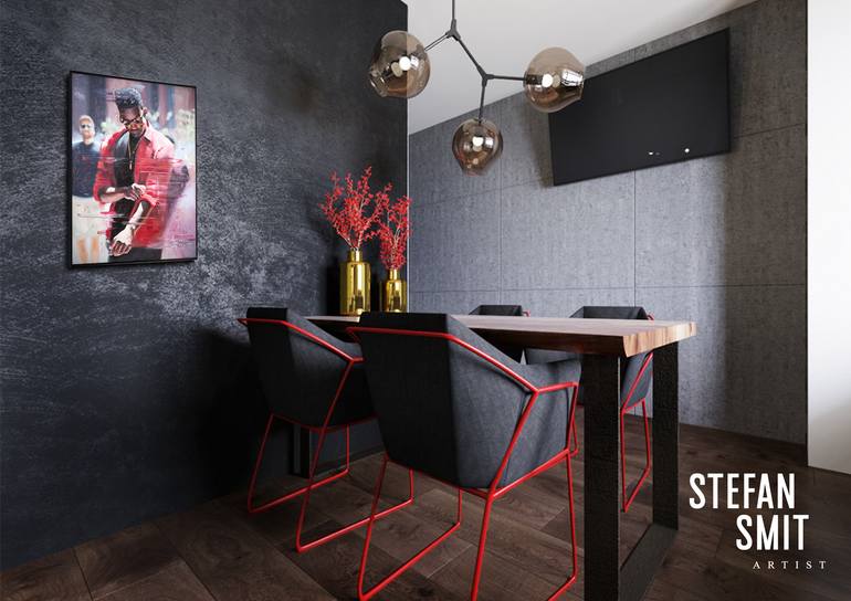 'Roll Up Your Sleeves' Painting by Stefan Smit | Saatchi Art