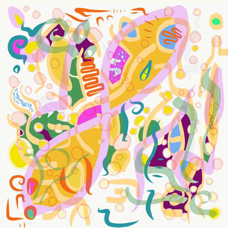 Golden particles activations Drawing by Stefano Martinelli | Saatchi Art