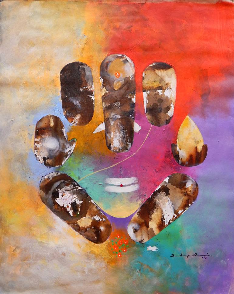 Lord Ganesha Painting by sandip raval | Saatchi Art