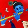 THE GOD KRISHNA Painting by Sandip Raval | Saatchi Art