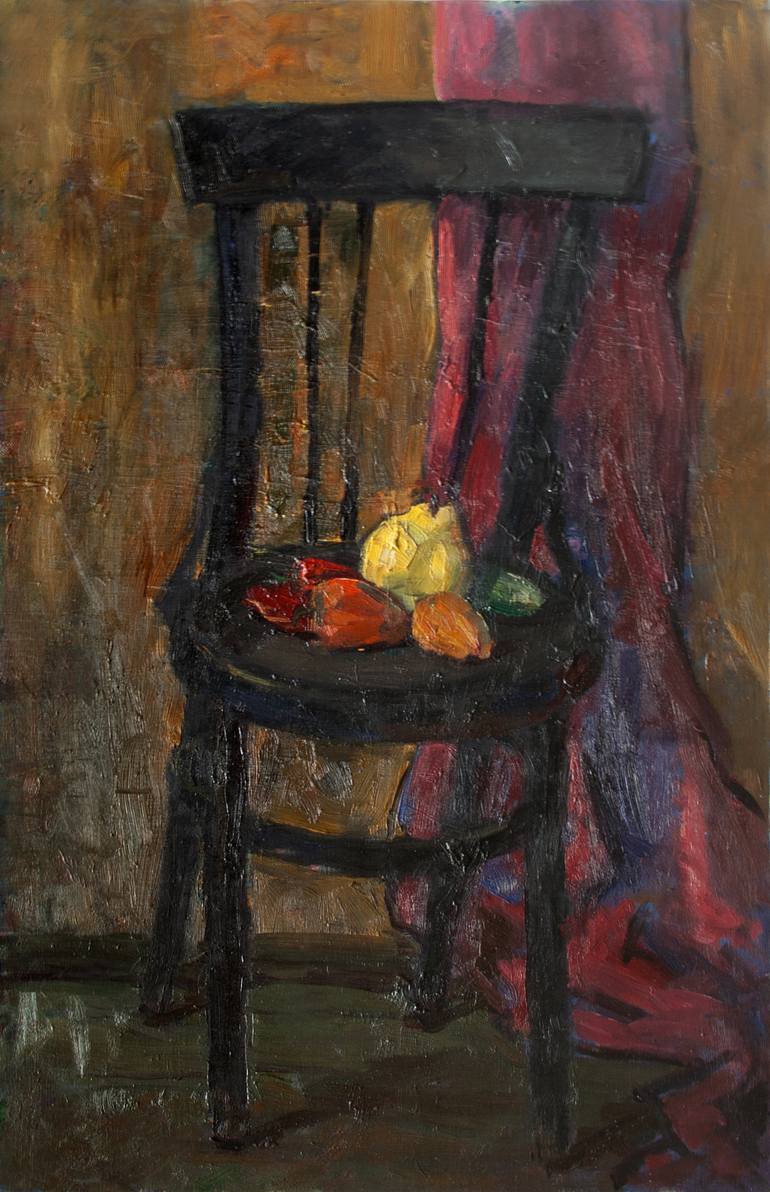 Black chair Painting by Vladimir Grigoryan | Saatchi Art