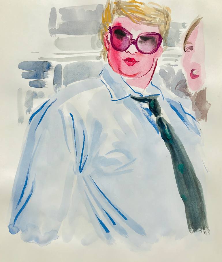 First headshot and the pic that got me signed Painting by Jared Hendler ...