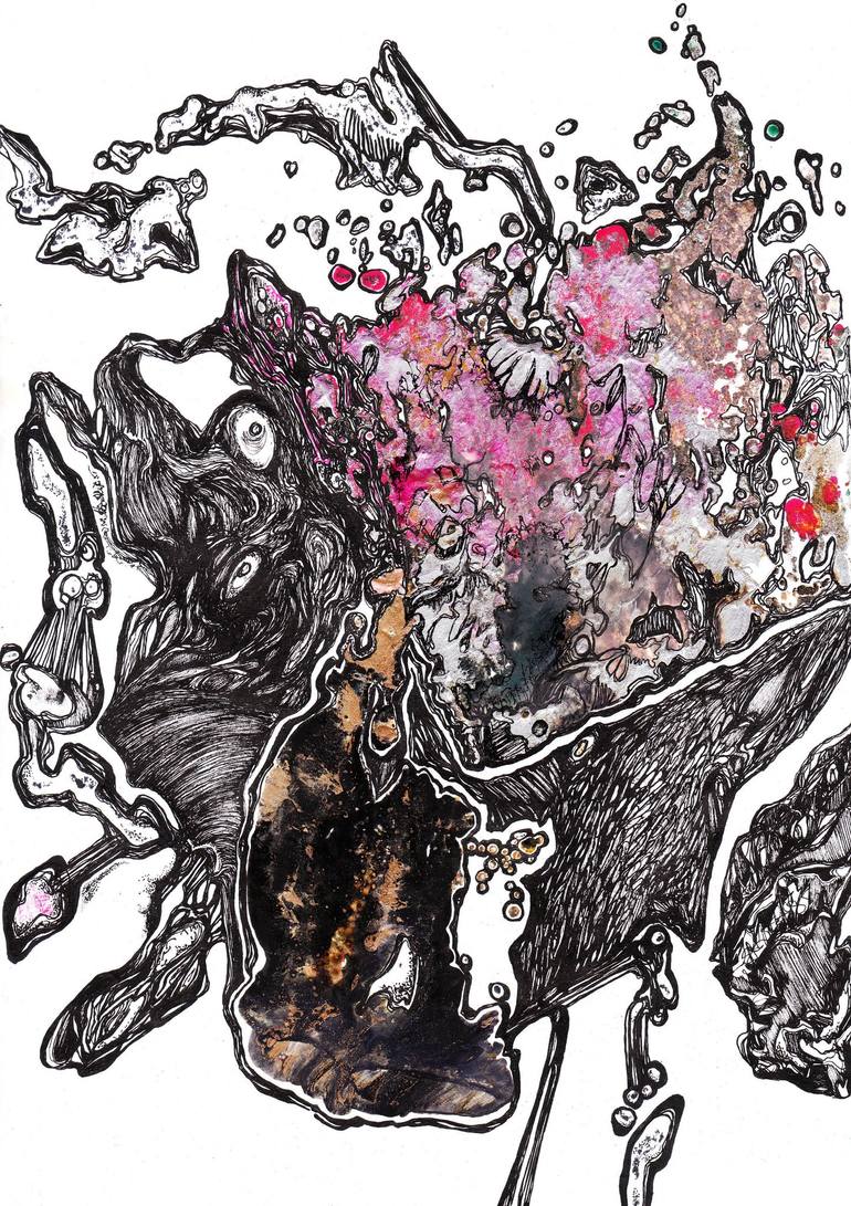 Monster Chaos Drawing by Yana Apon | Saatchi Art