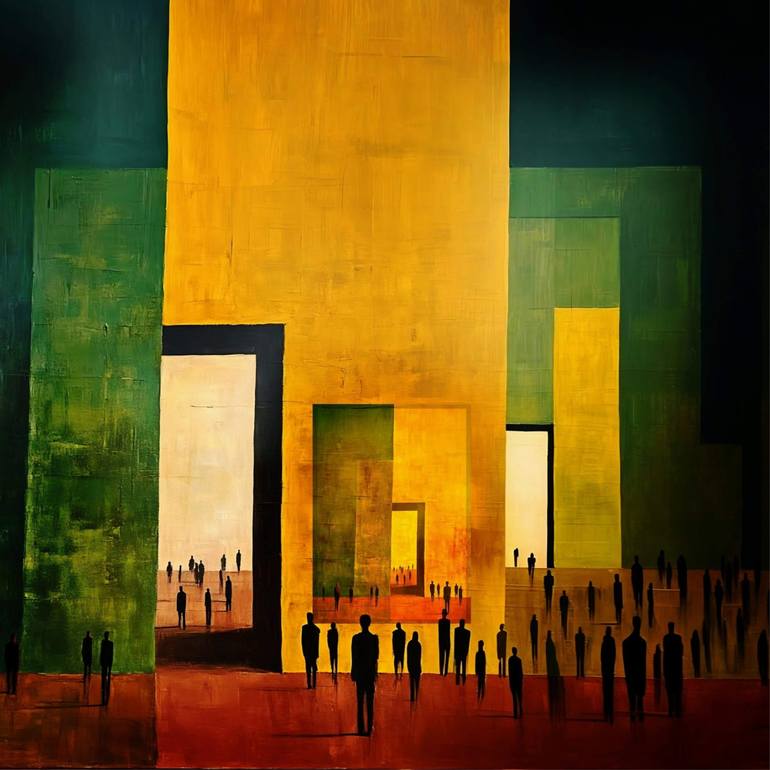 Brut Builds #5 Painting by Miles Cantelou | Saatchi Art