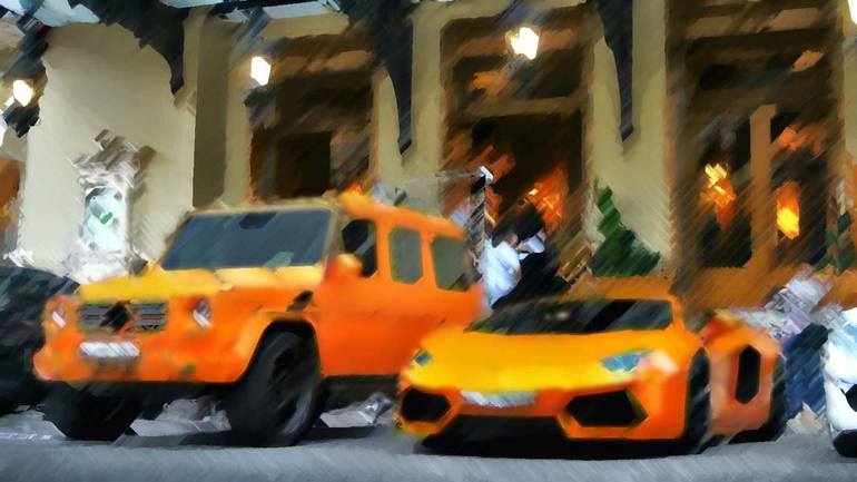 Mercedes G-Class and Lambo Murcie orange - Limited Edition 1 of 25 ...