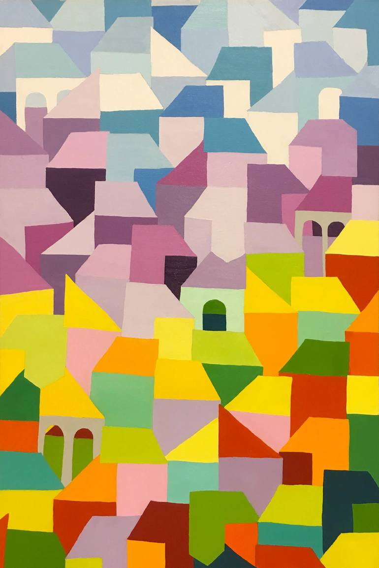 Landscape Shapes Painting by Paul Kalcic | Saatchi Art