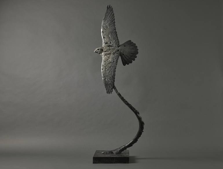 Peregrine Falcon - Limited Edition of 12 Sculpture by Fred Gordon ...