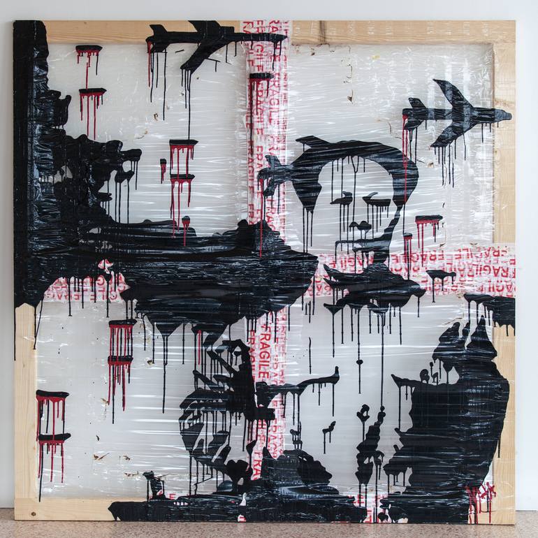 Fragility and power abuse Painting by Natasha Fragile | Saatchi Art