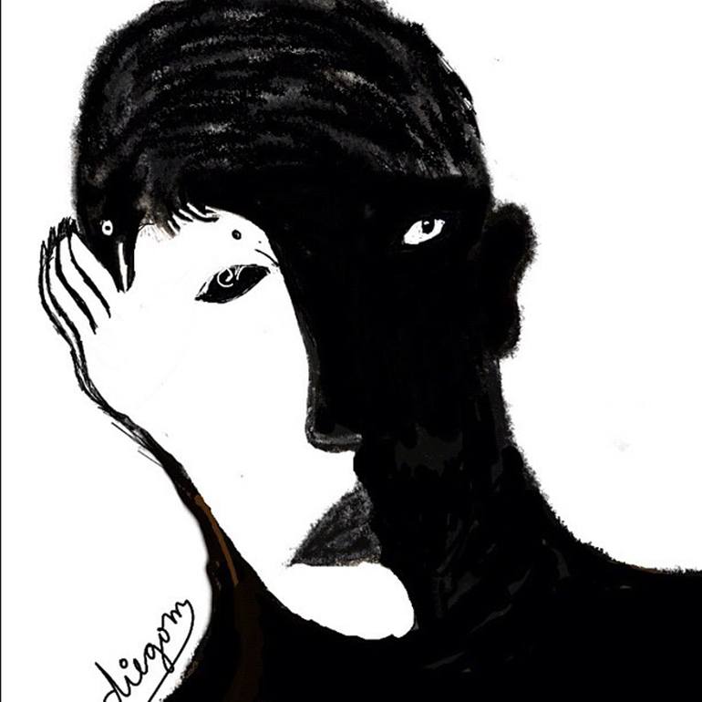 Opposite Birds Mixed Media by Diego Marroquin | Saatchi Art