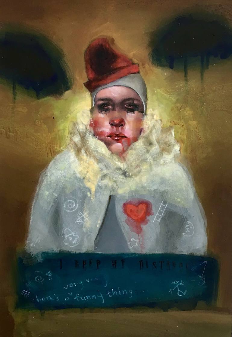 Clown Painting by Philip Wroe | Saatchi Art